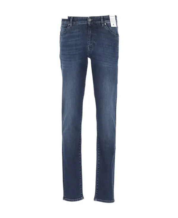 PT TORINO Washed-denim Slim-cut Jeans