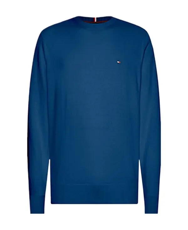 Tommy Hilfiger Crew Neck Pullover Sweater - Blue