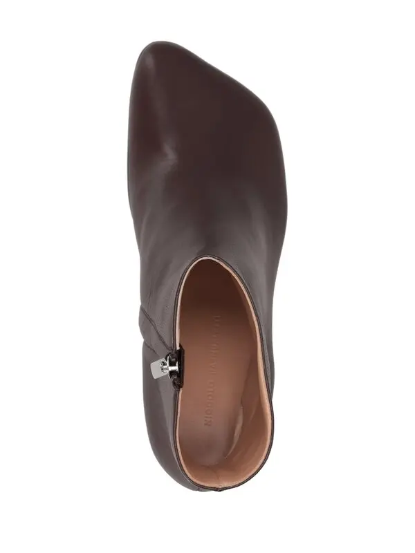 NICCOLO PASQUALETTI Obliqua Leather Ankle Boots