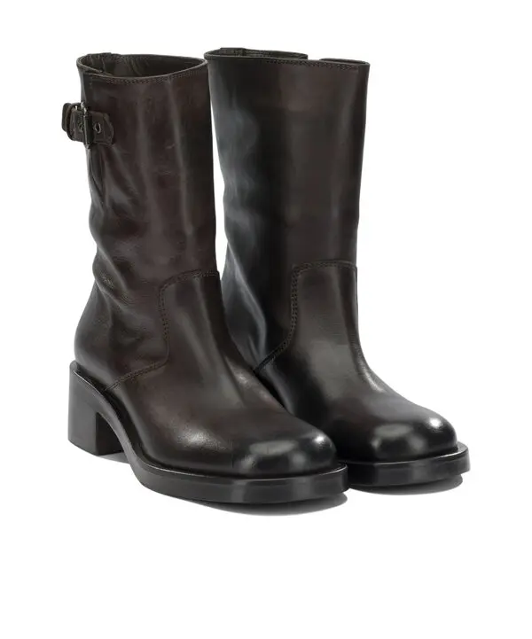 STRATEGIA Round-toe Ankle Boots