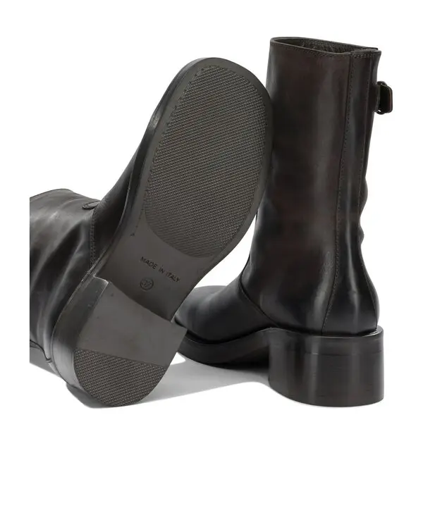 STRATEGIA Round-toe Ankle Boots