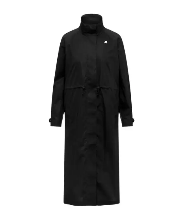 K-WAY Barbrein Drawstring Coat - Black