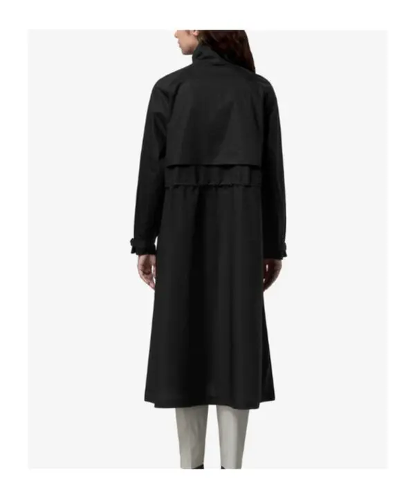 K-WAY Barbrein Drawstring Coat - Black