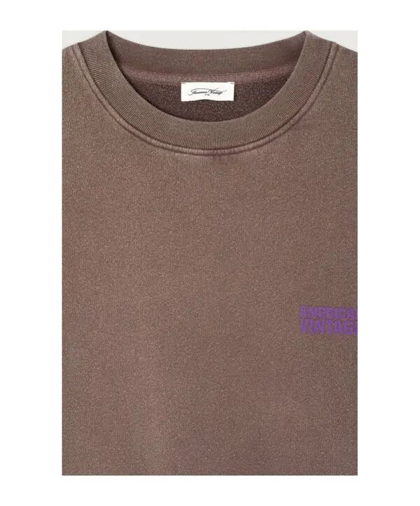 American Vintage Plizzy Logo Sweatshirt - Brown