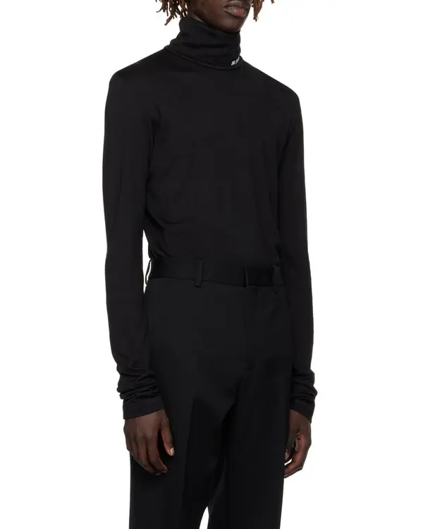 JIL SANDER Long-sleeved Logo-printed Jumper