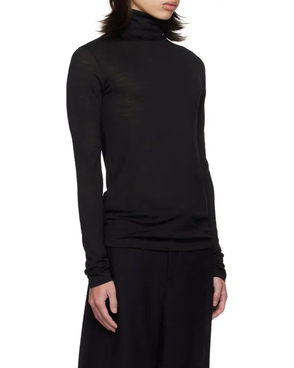 JIL SANDER Long-sleeved Logo-printed Jumper