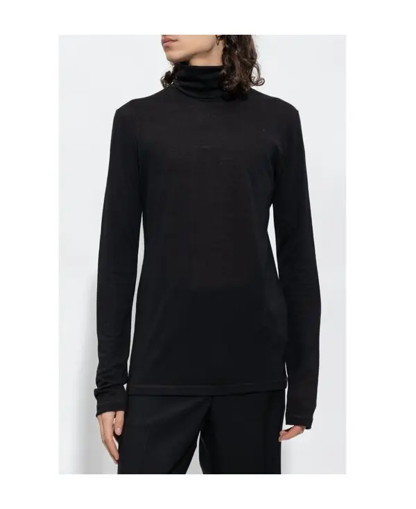 JIL SANDER Long-sleeved Logo-printed Jumper