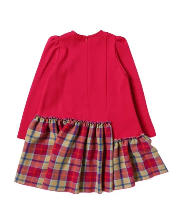 IL GUFO Stitched Design Round-neck Dress