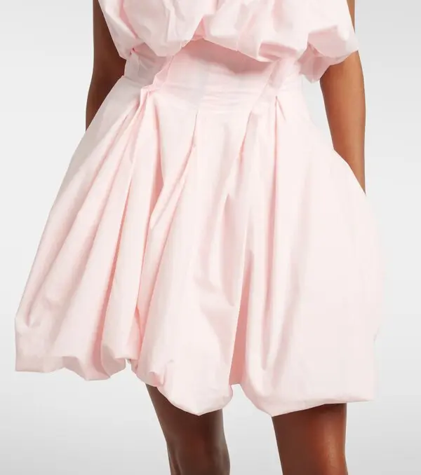 Magda Butrym Pleated Cotton Bustier Dress
