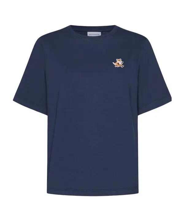 Maison Kitsuné Aison Kitsuné Speedy Fox Patch Crewneck T-shirt