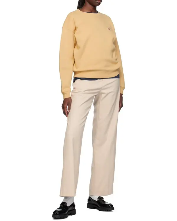 Maison Kitsuné Aison Kitsuné Speedy Fox Patch Crewneck T-shirt
