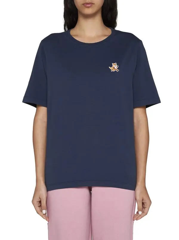 Maison Kitsuné Aison Kitsuné Speedy Fox Patch Crewneck T-shirt
