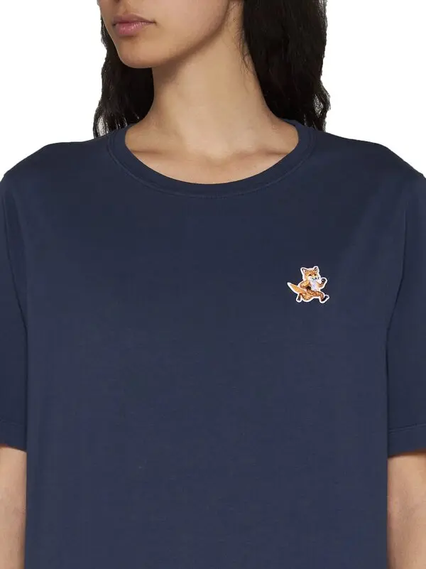 Maison Kitsuné Aison Kitsuné Speedy Fox Patch Crewneck T-shirt