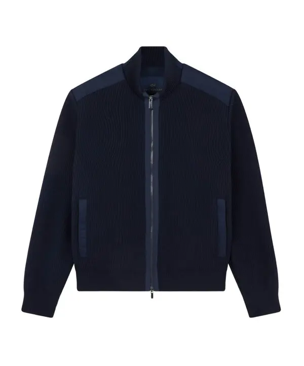 PAUL  SHARK Zip-up Wool Cardigan
