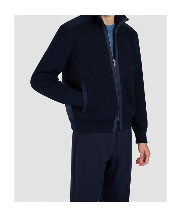 PAUL  SHARK Zip-up Wool Cardigan