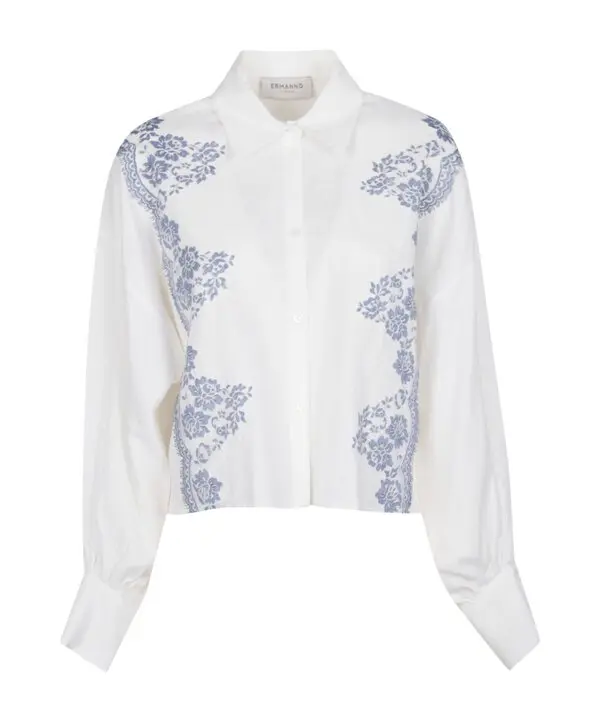 ERMANNO FIRENZE Floral-lace Shirt