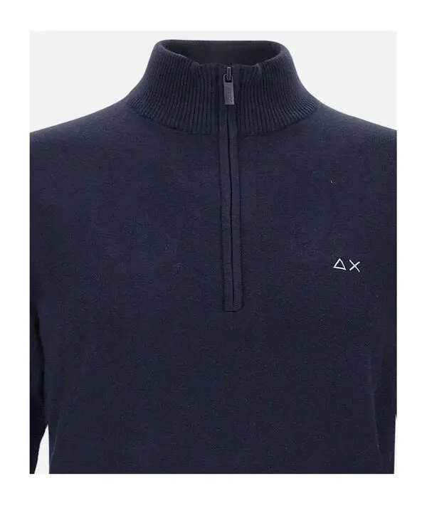 SUN 68 Everyday Half Zip Knitted Sweater