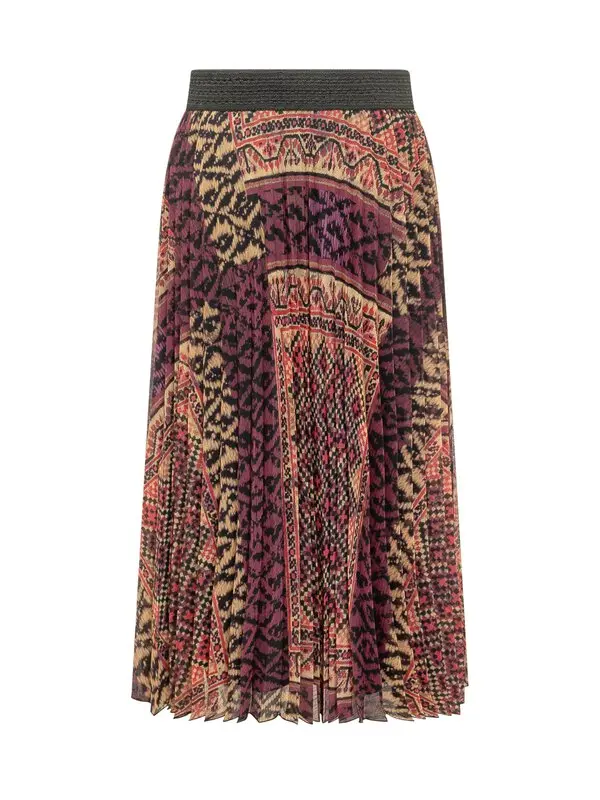 Ba&sh Olga Pleated Midi Skirt