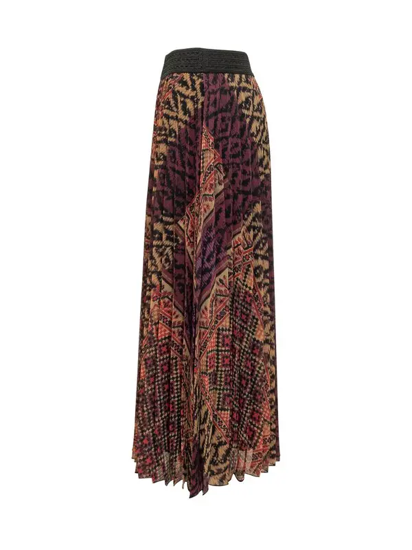 Ba&sh Olga Pleated Midi Skirt