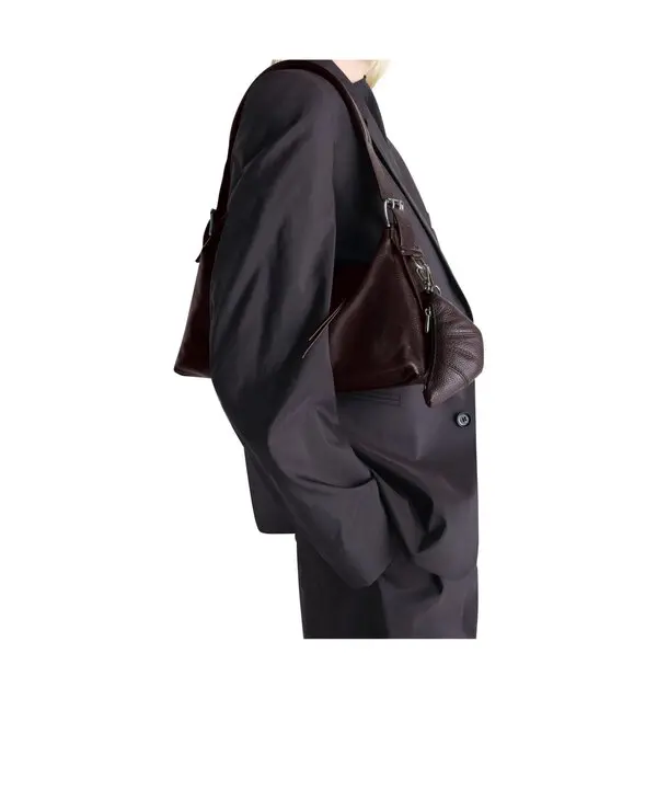 LEMAIRE Belted Leather Baguette Bag