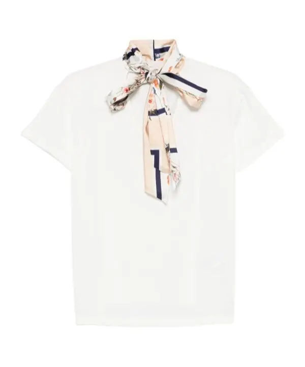 Liu Jo Neck-tie T-shirt - Nude