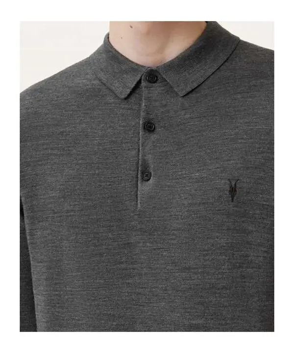 ALLSAINTS Long-sleeve Polo Shirt