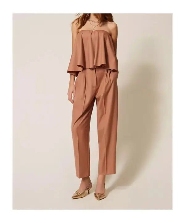 TWINSET Bustier Top With Pleated Details