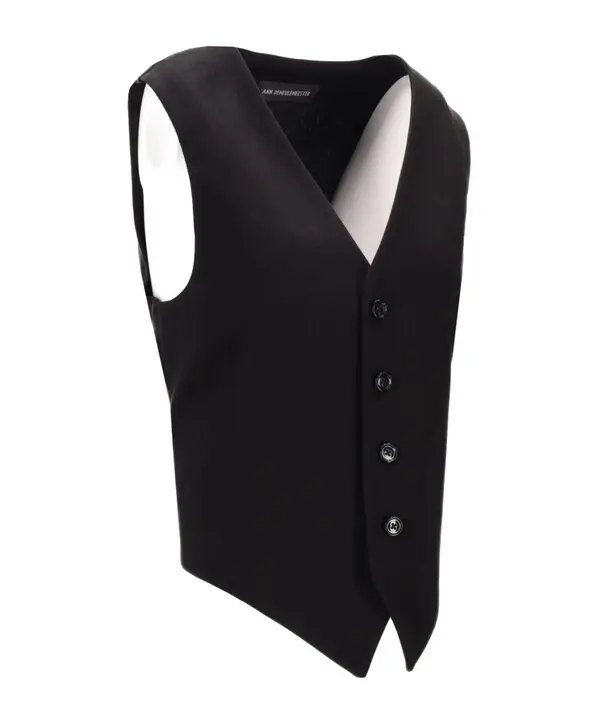ANN DEMEULEMEESTER V-neck Buttoned Waistcoat