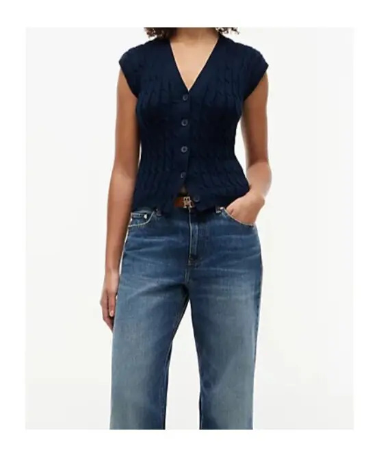 Tommy Hilfiger Cable-knit Sleeveless Cardigan