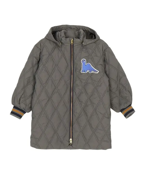 MINI RODINI Long-sleeved Hooded Cotton Jacket