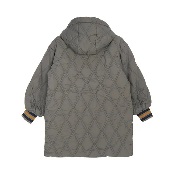MINI RODINI Long-sleeved Hooded Cotton Jacket