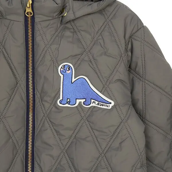 MINI RODINI Long-sleeved Hooded Cotton Jacket