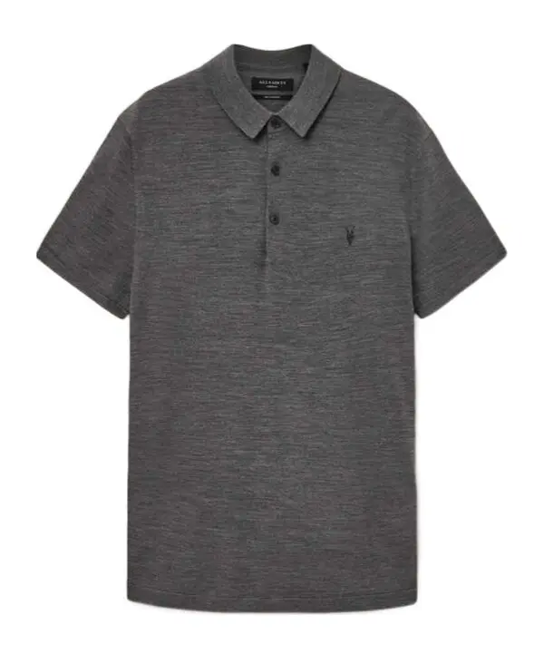 ALLSAINTS Short-sleeves Logo Polo Shirt - Black