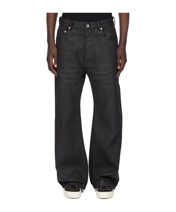 Rick Owens Buttoned Wide Leg Jeans