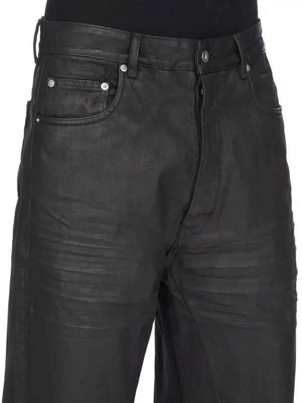 Rick Owens Buttoned Wide Leg Jeans