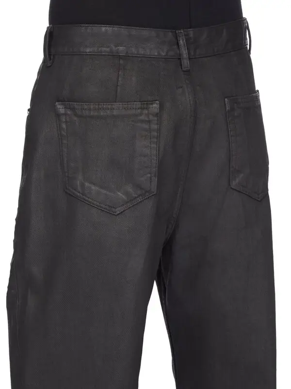 Rick Owens Buttoned Wide Leg Jeans