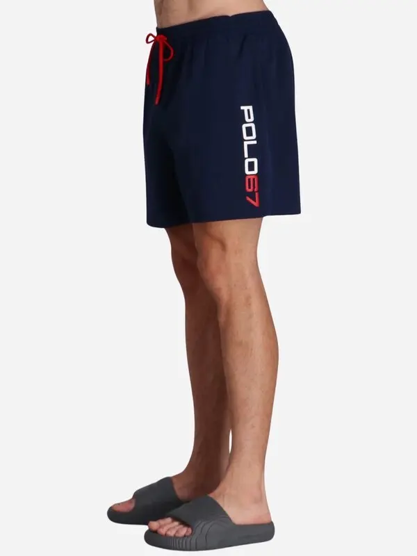 Polo Ralph Lauren Logo Printed Drawstring Swim Shorts