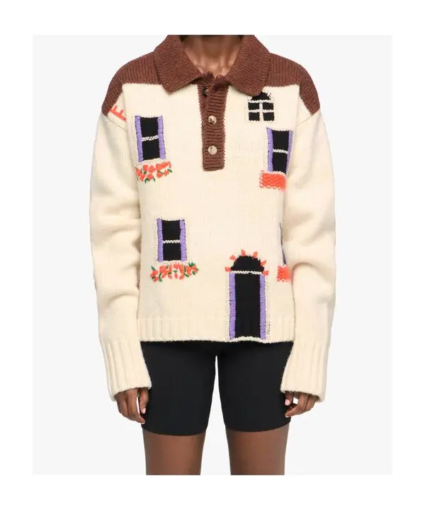 J.W.ANDERSON Jw Anderson House Intarsia Polo Jumper