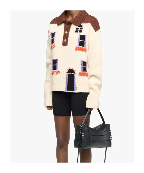 J.W.ANDERSON Jw Anderson House Intarsia Polo Jumper