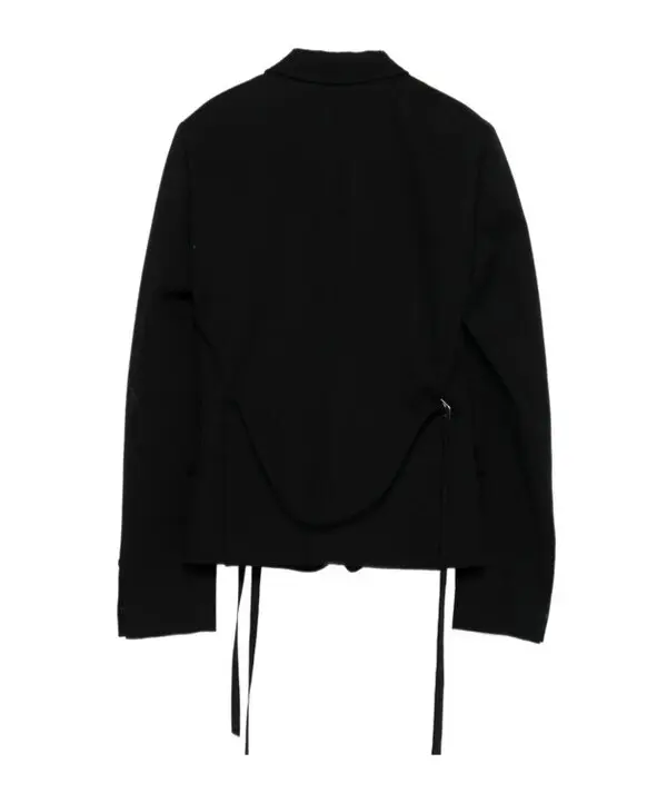 ANN DEMEULEMEESTER Single Breasted Jacket With Tie Details