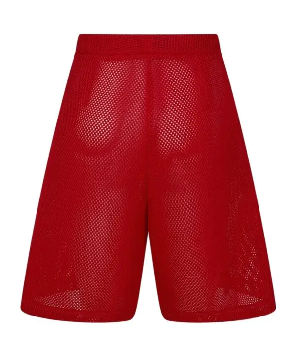 THE FRANKIE SHOP Marfa' Mesh Pleated Bermuda Shorts