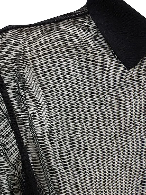 Paloma Wool Sile Sheer Polo Top