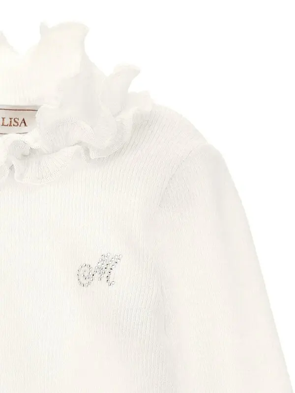 Monnalisa Ribbed-knit Jumper