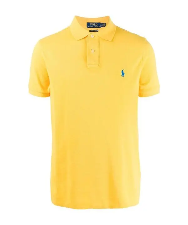 Polo Ralph Lauren Pony Embroidered Short-sleeved Polo Shirt - Yellow