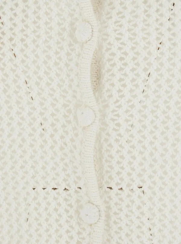 DUNST Crochet Buttoned Tank Top