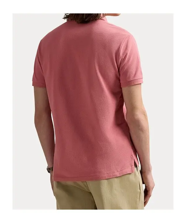 Polo Ralph Lauren Logo-embroidered Straight Hem Polo Shirt - Pink