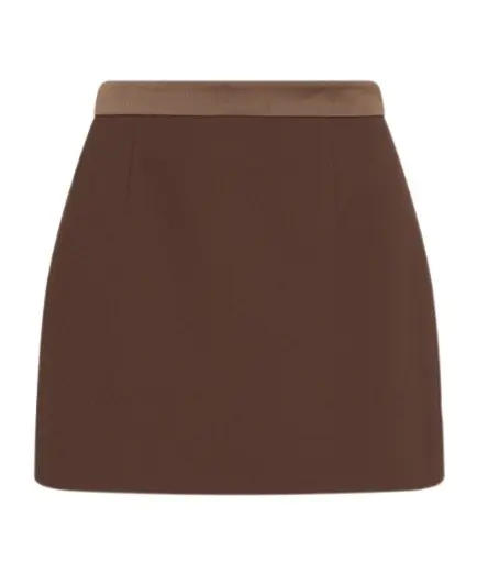 Marella Envers Satin Mini Skirt