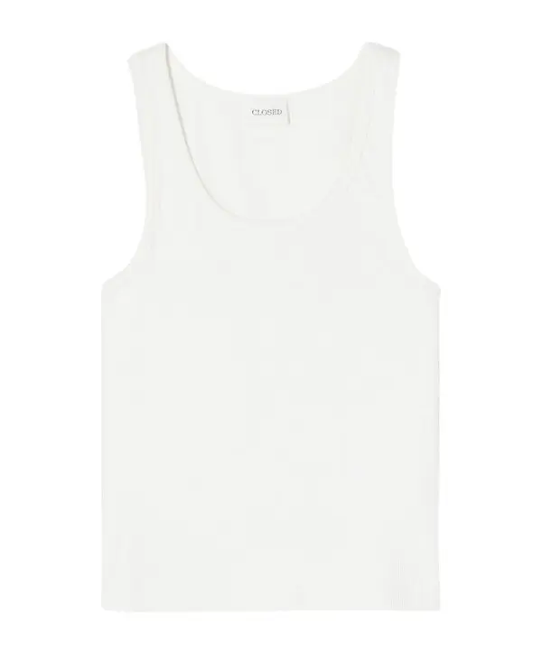 Closed Ribbed Tank Top