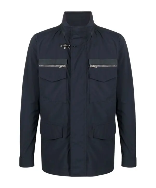 FAY Pocket Detailed Zip-fastened High-neck Jacket