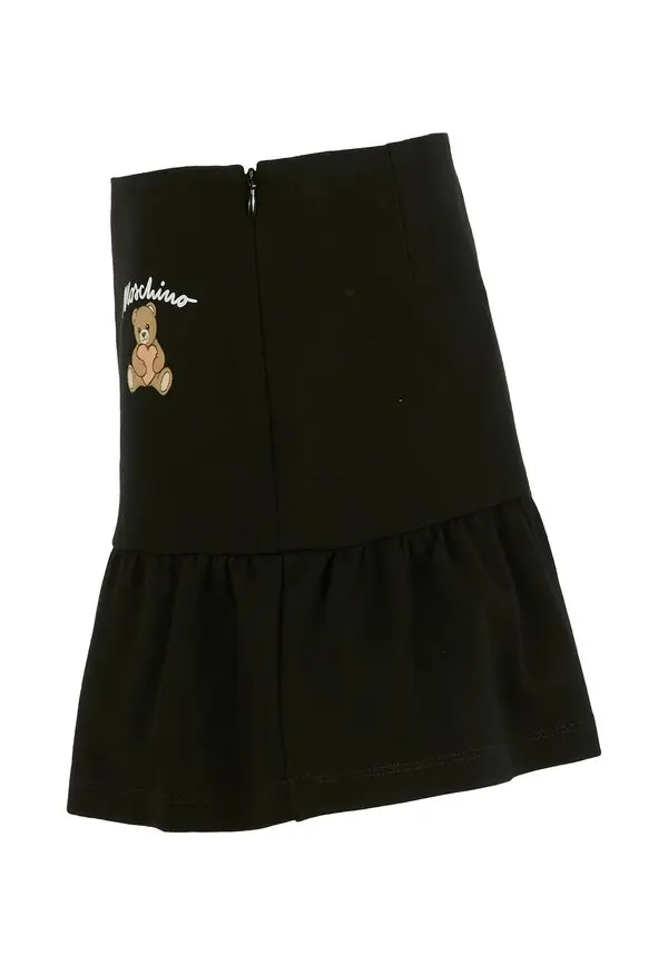 Moschino Teddy Bear-embellished Ruffled Skirt